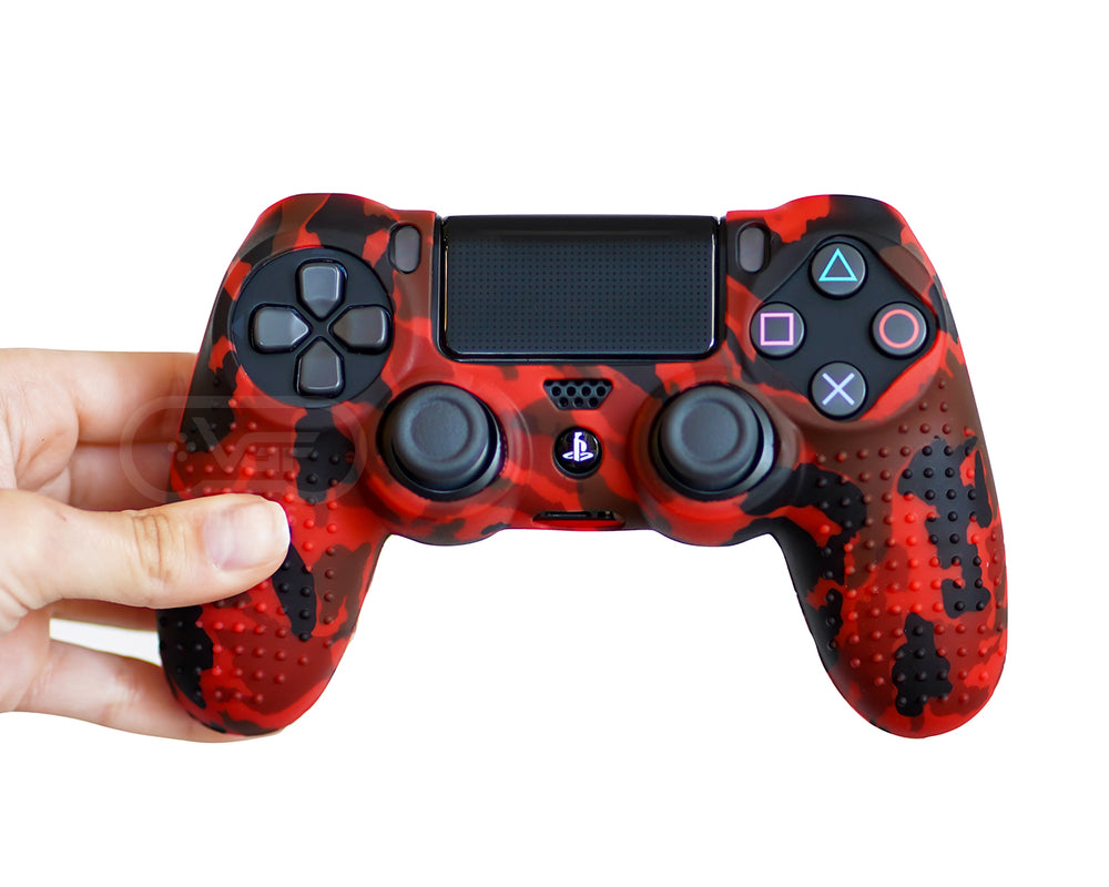 Crimson Red Camo by ProFlex® - PS4 silicone controller skin cover - VGF ...