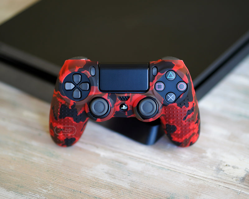 Crimson Red Camo by ProFlex® - PS4 silicone controller skin cover - VGF ...