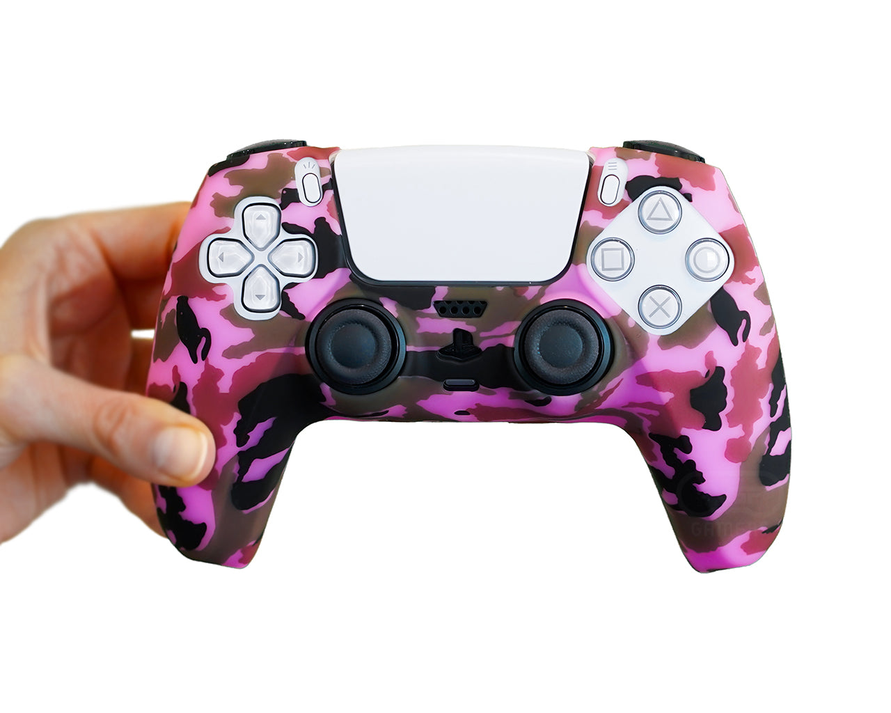 Bubblegum Pink Camo - ProFlex® PS5 camouflage silicone controller case ...