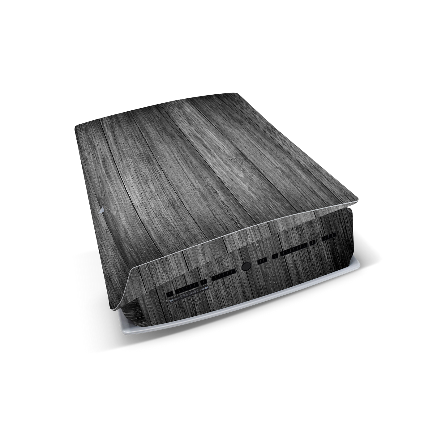 Gray Wood Texture - PS5 Disc Digital Vinyl Console Skin Wrap - VGF Gamers
